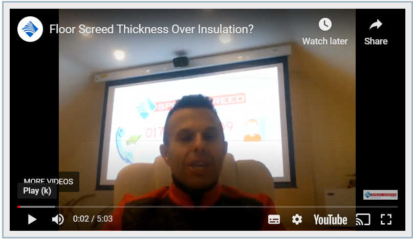 Floor Screed Thickness Over Insulation - What Thickness You Need?