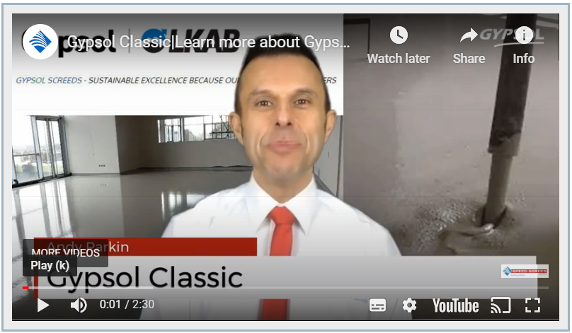 Gypsol Classic - Flowing Screed - Calcium Sulphate